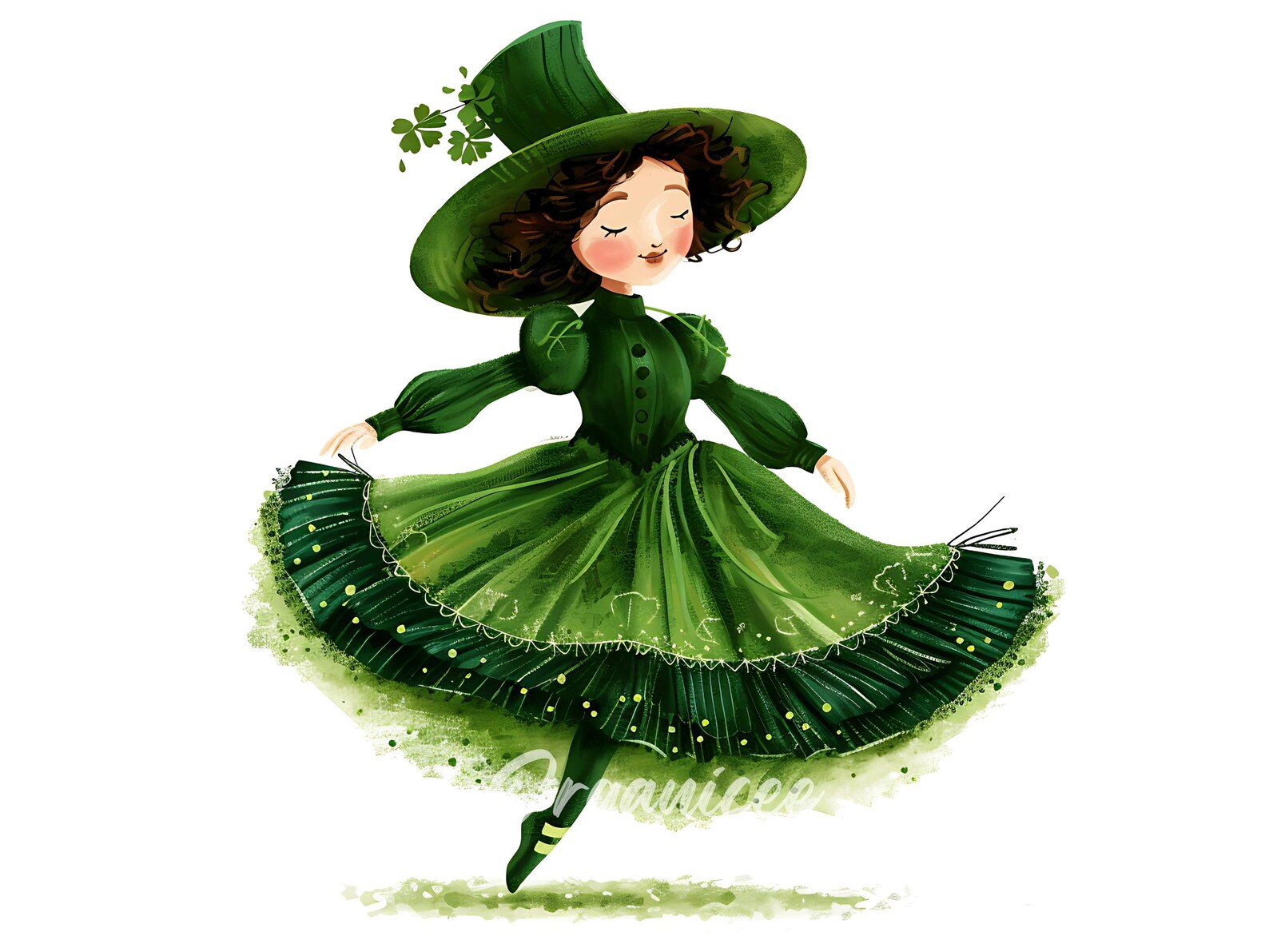 St. Patrick Day Clipart Bundle 10 Sets High Quality 300 DPI JPG Green ...