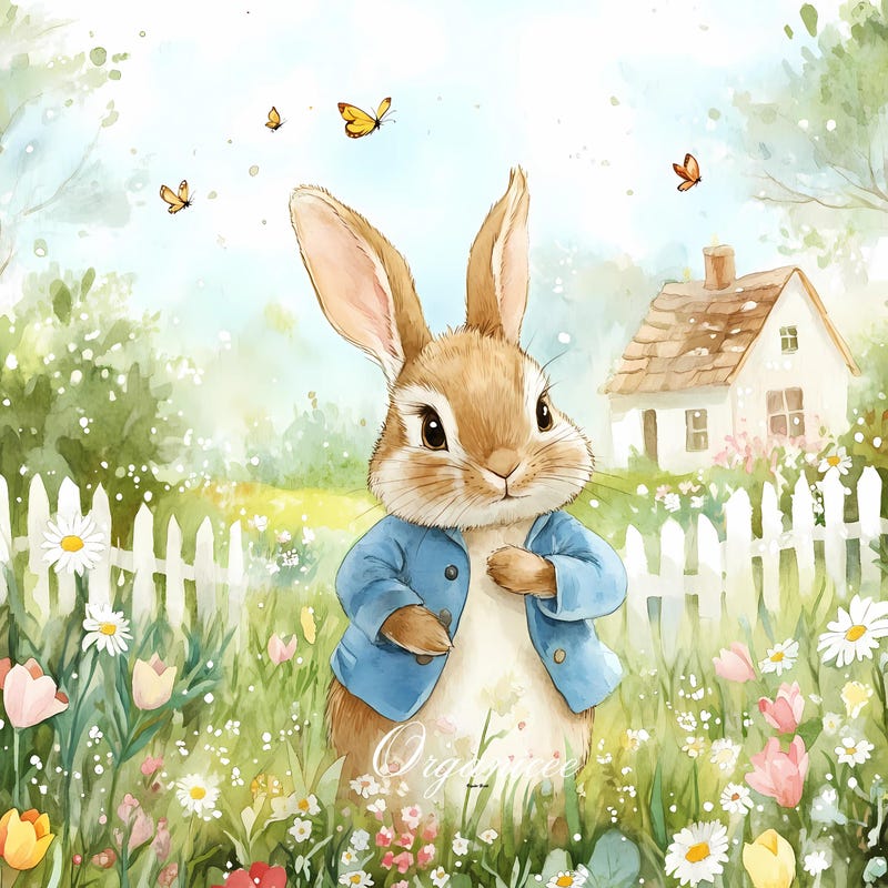 Peter Rabbit Drawing - Etsy
