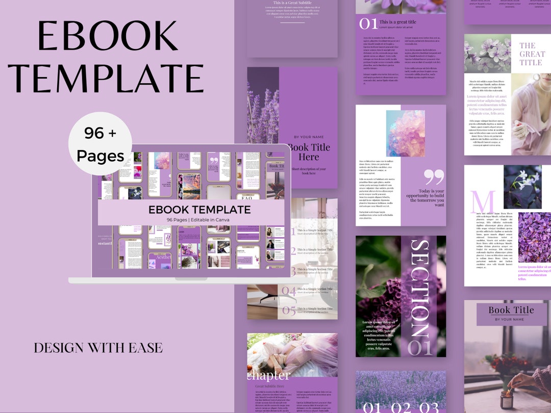 Professional Editable Ebook Template: Customizable Design for Authors ...