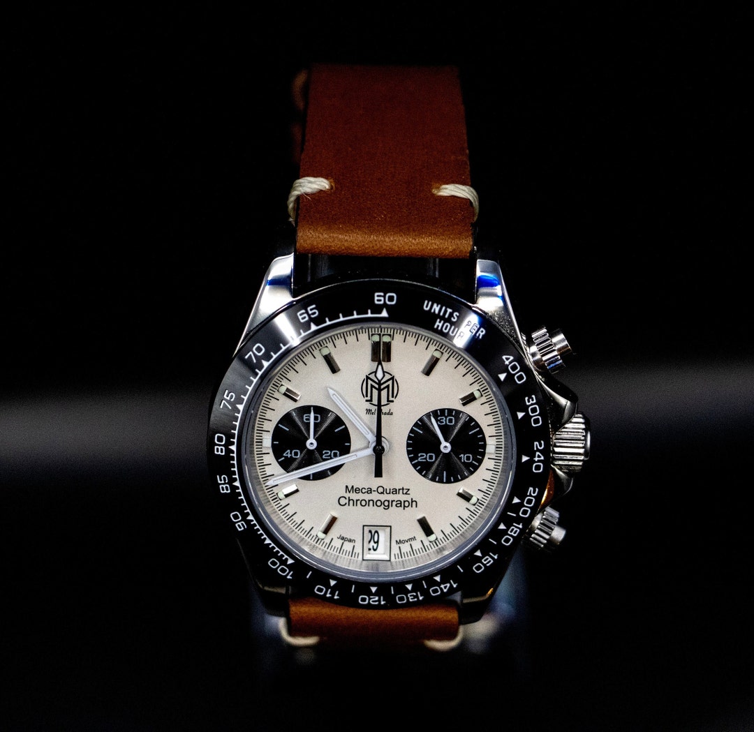 Panda Chronograph Meca Quartz Watch - Etsy
