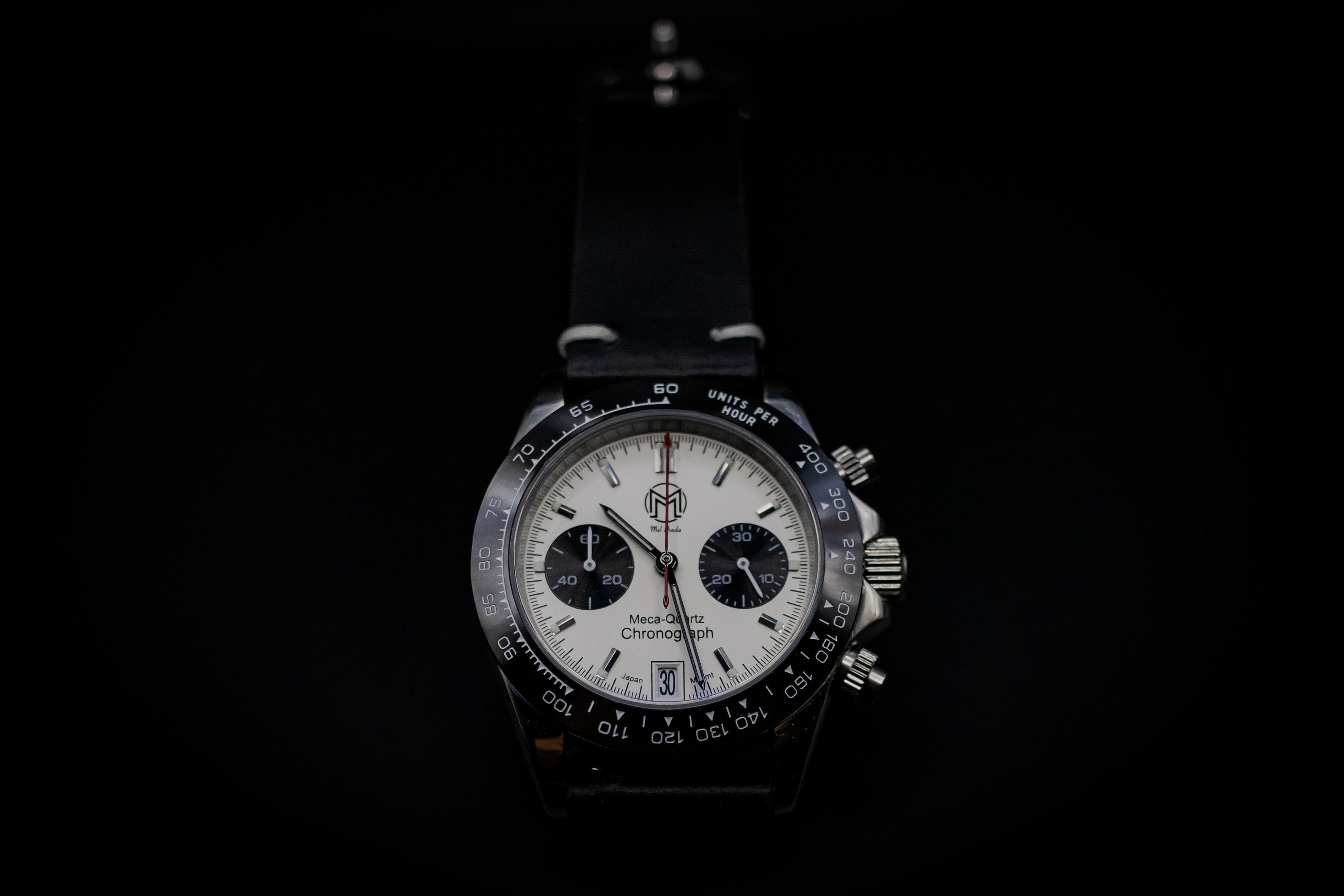 Panda Chronograph Meca Quartz Watch - Red Racing - Etsy