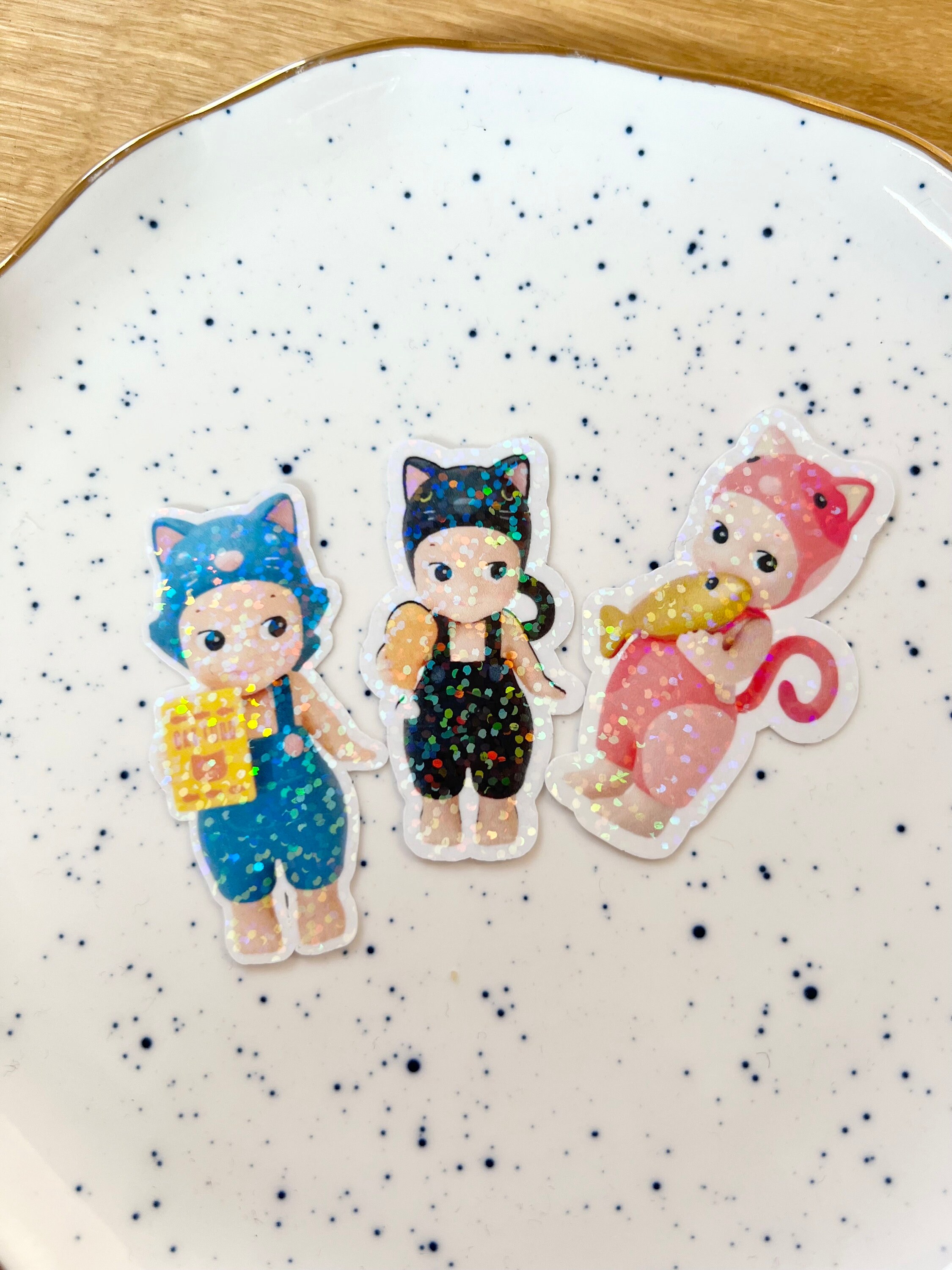 Sonny Angel 3pcs. CAT LIFE Holographic Sticker | Waterproof Vinyl Cute ...