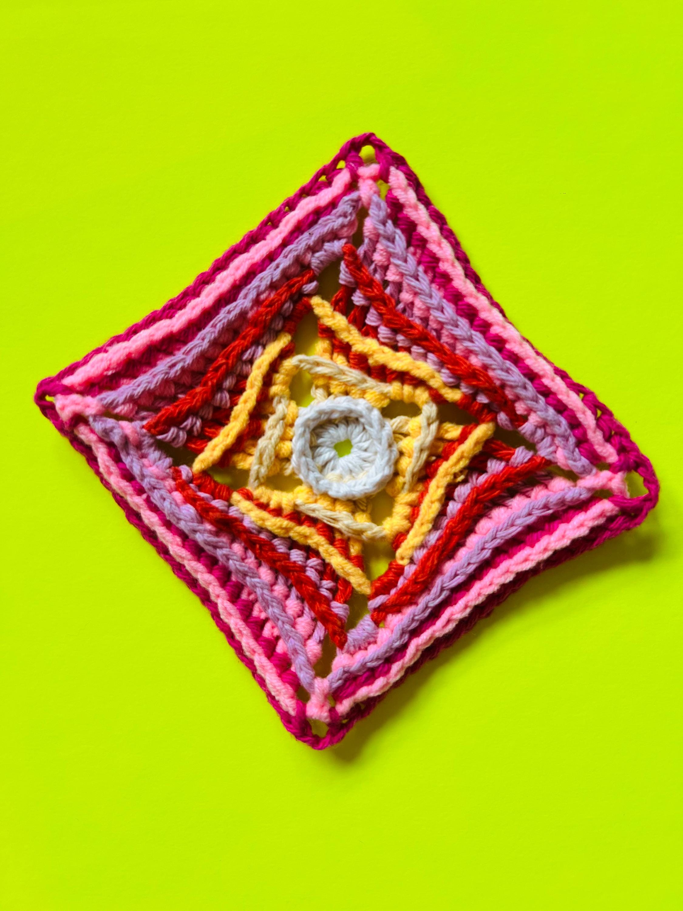 Swirl Granny Square Crochet Pattern: Spiral Design (digital Purchase ...