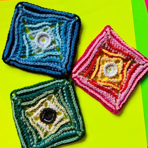 Swirl Granny Square Crochet Pattern: Spiral Design (digital Purchase ...
