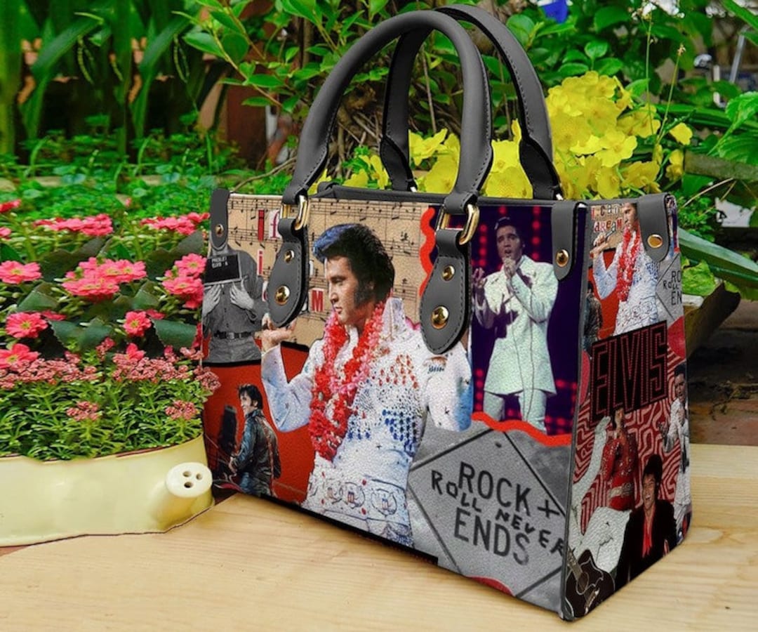 Elvis Presley Leather Handbag Music Tour Handbag Singer - Etsy