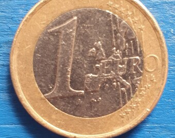 Coin 1 Euro Greece 2002 1 Euro Coin Greece 2002 with Defect Rare off ...