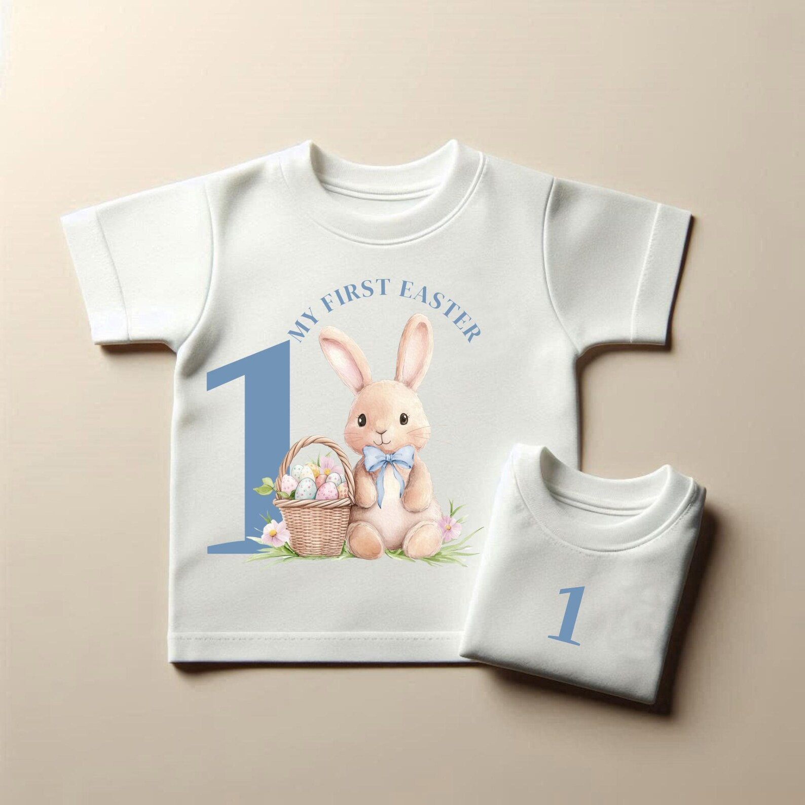 My First Easter PNG - Blue - Easter Bunny Sublimation Design - Easter ...