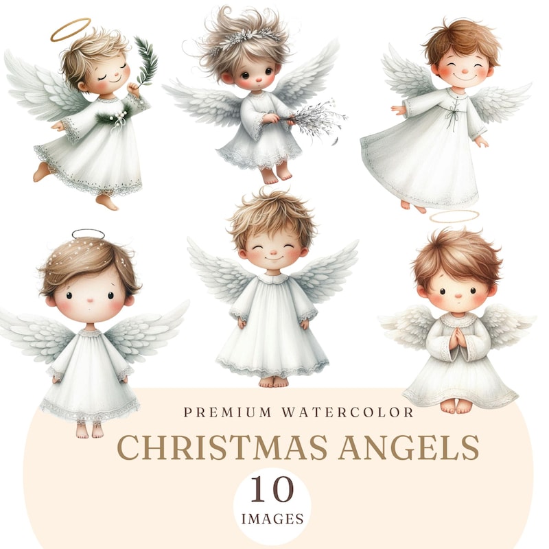 Cute Angel Clipart - Etsy