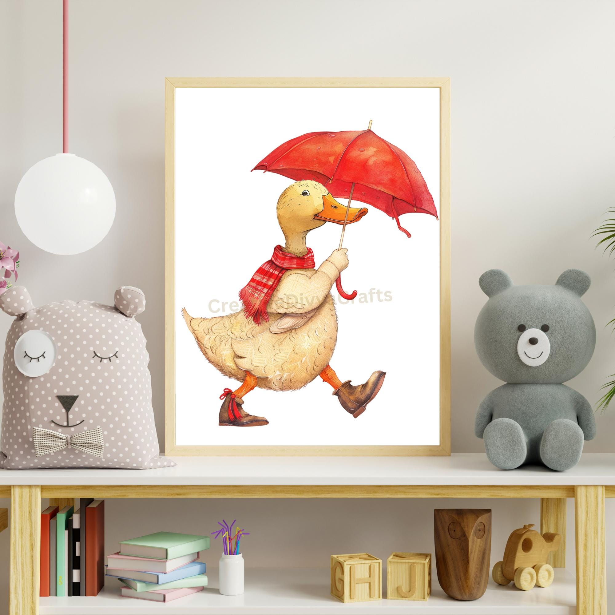 Duck Watercolor Clipart, Funny Duck, Quirky Duck, Silly Duck Pngs ...