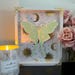 Handmade Sparkling Luna Moth - Framed - Shadow Box - Alternative ...