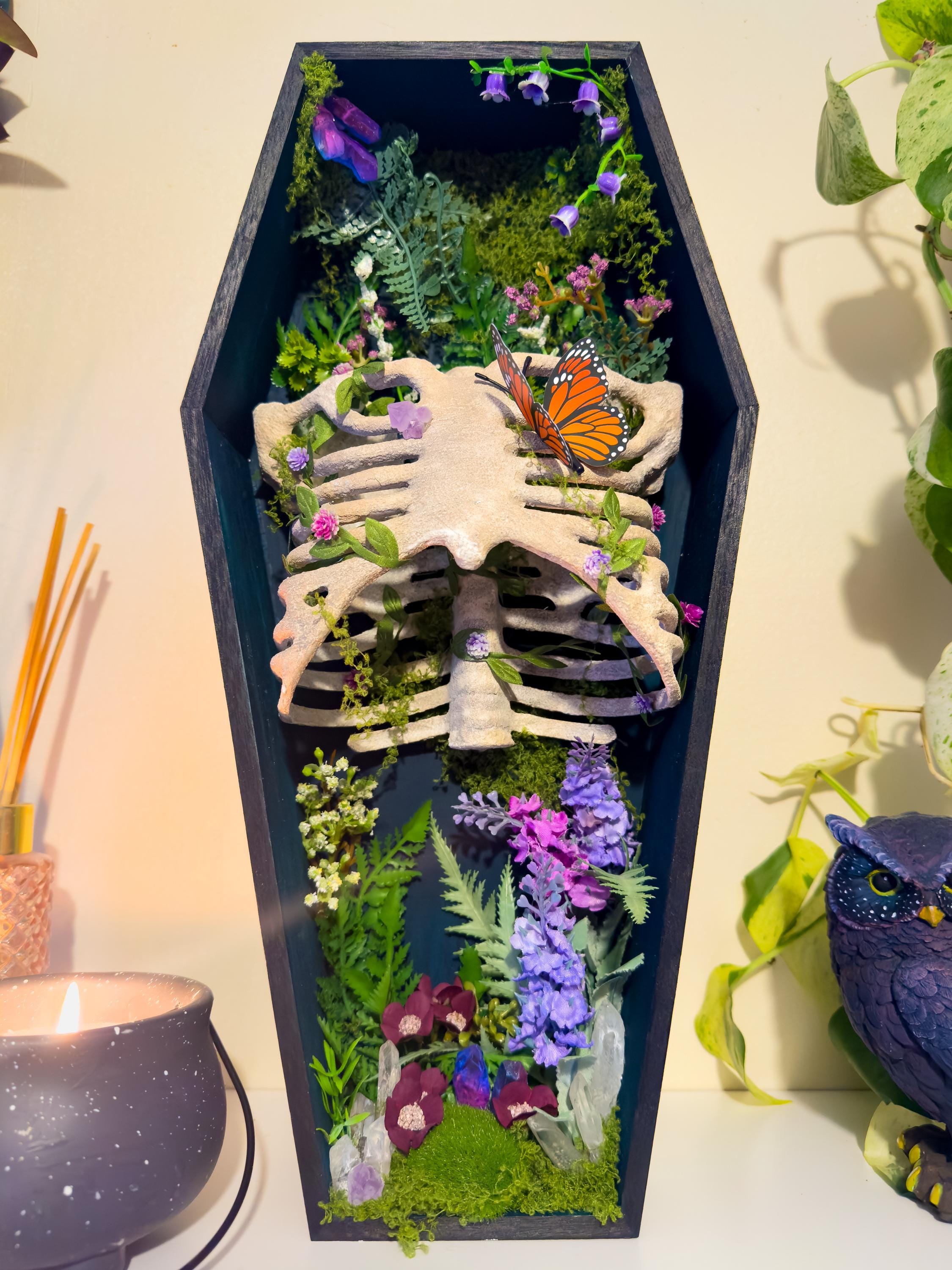 Coffin Shadow Box, Handmade Gothic Wall Art, Alternative Decor - Etsy