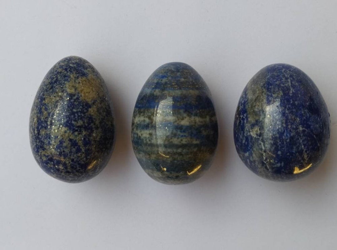 58g 67g & 72g Lapis Lazuli Eggs, Natural Lapis Crystal Healing ...