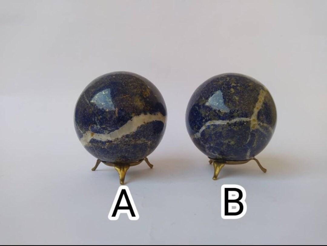 829g & 789g Lapis Lazuli Ball, Crystal Ball, Gemstone Sphere, Home ...