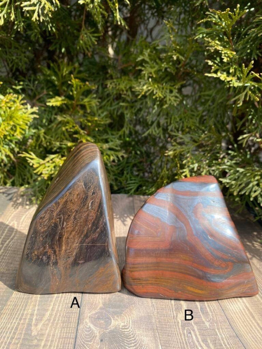 747g to 881g Tiger Eye Freeform, Natural Stone, Healing Crystals ...