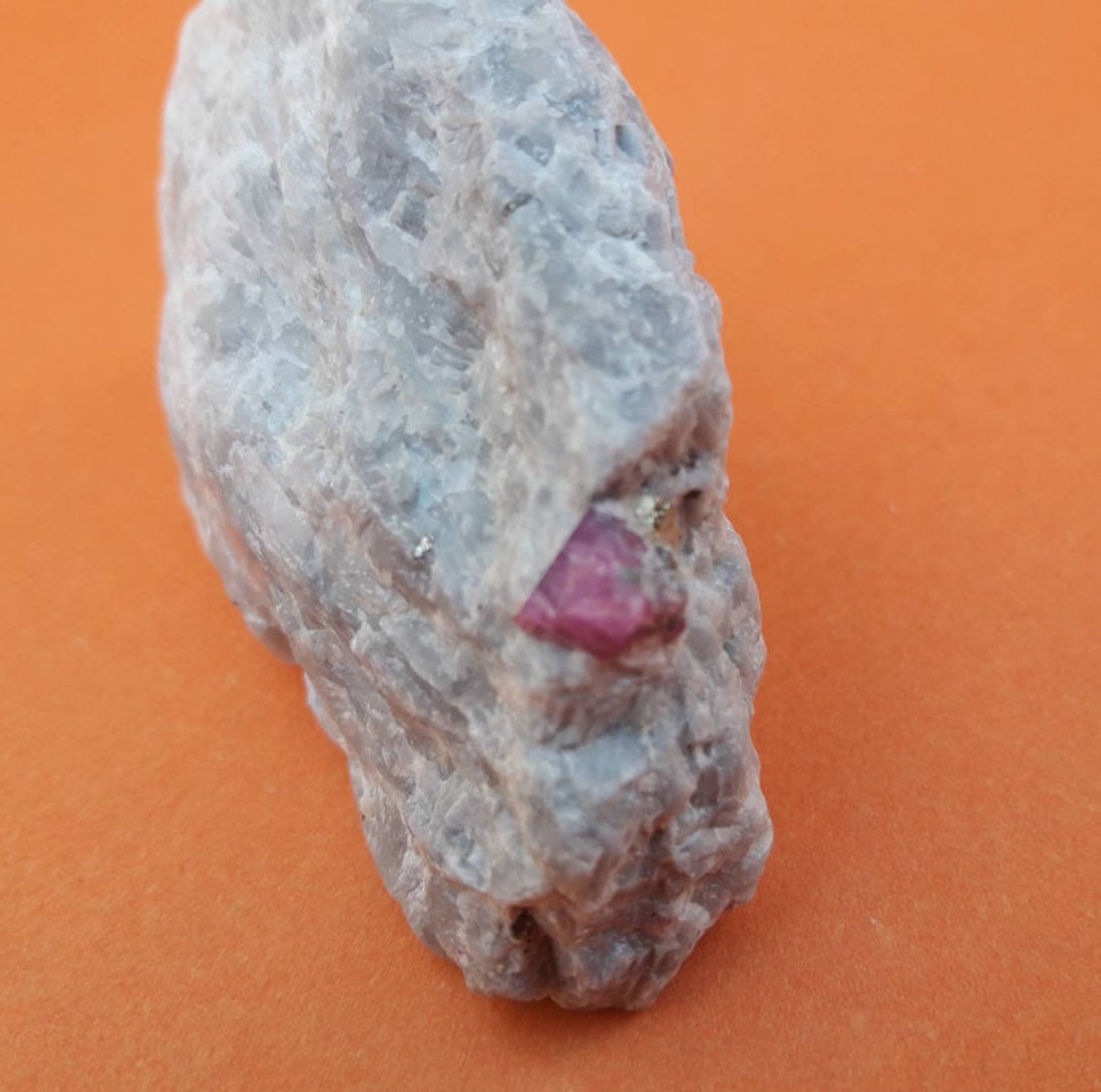 Ruby in Crystal Marble, Ruby in Kyanite, Raw Ruby, Ruby Crystal, Ruby ...