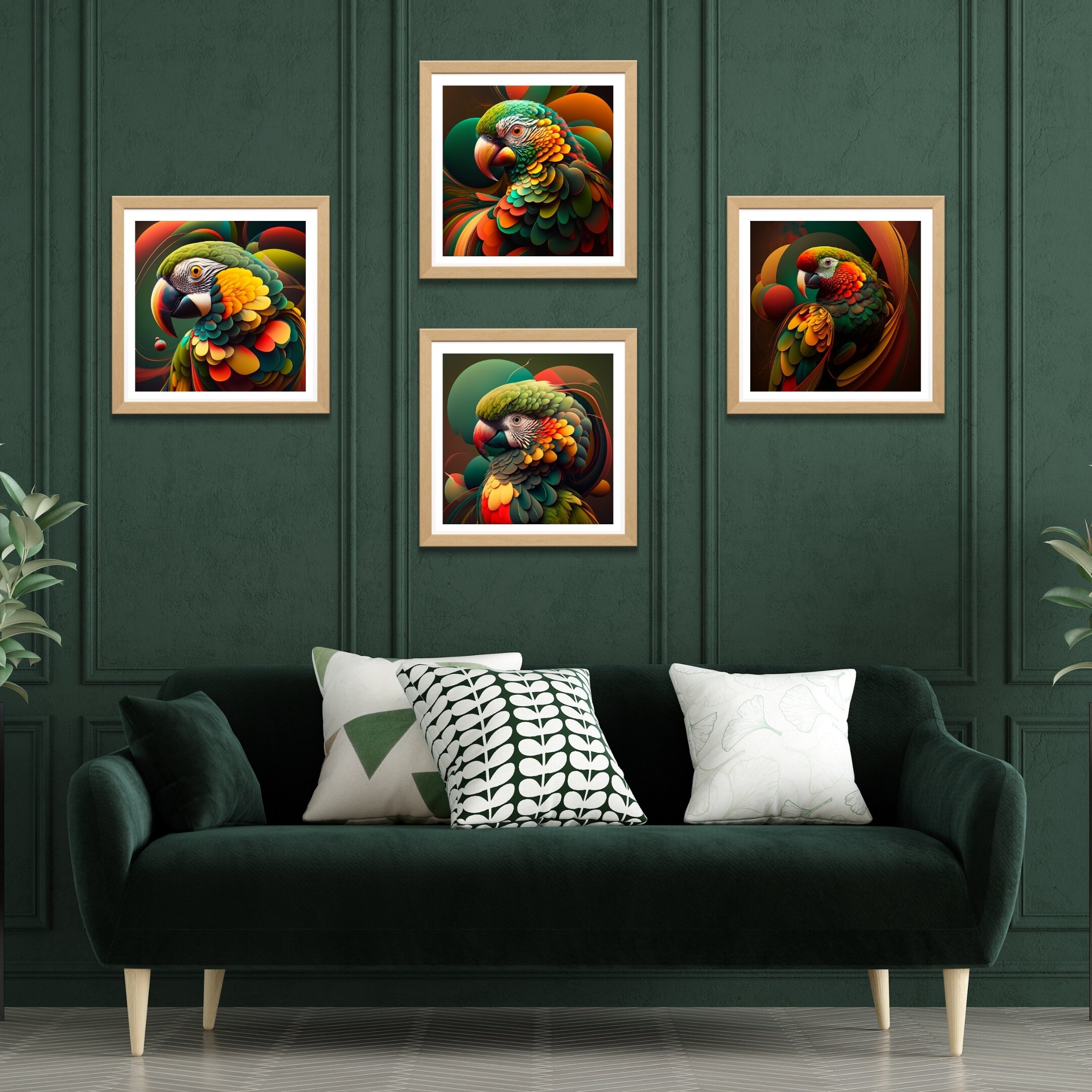 Spectrum Serenade 2 - Iconic Wildlife Abstract Digital Art, Printable ...