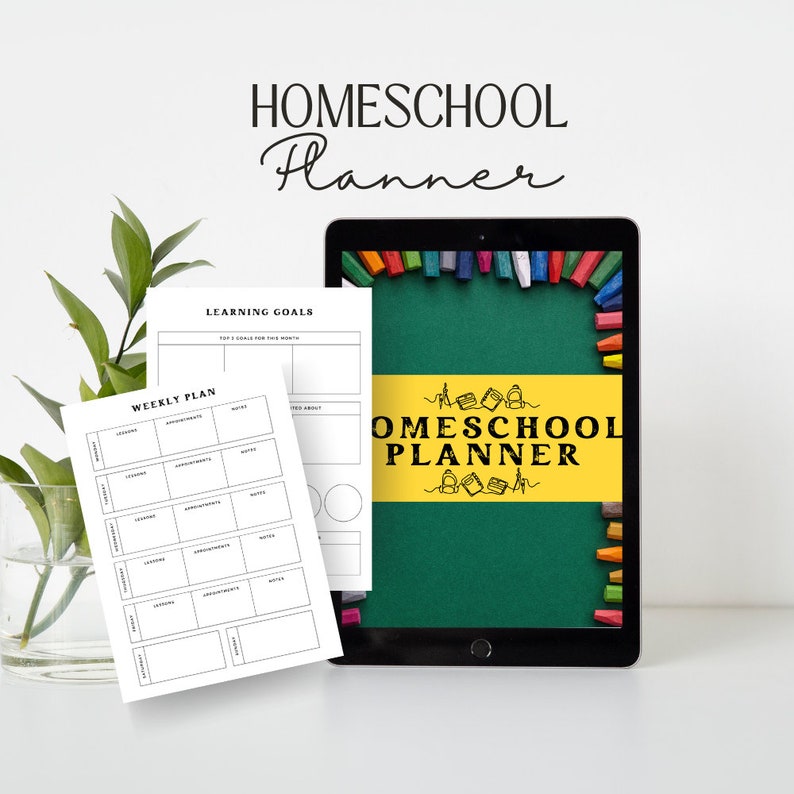Homeschool Planner 2024-2025 Printable, 2024 2025 2026 Digital Planner ...