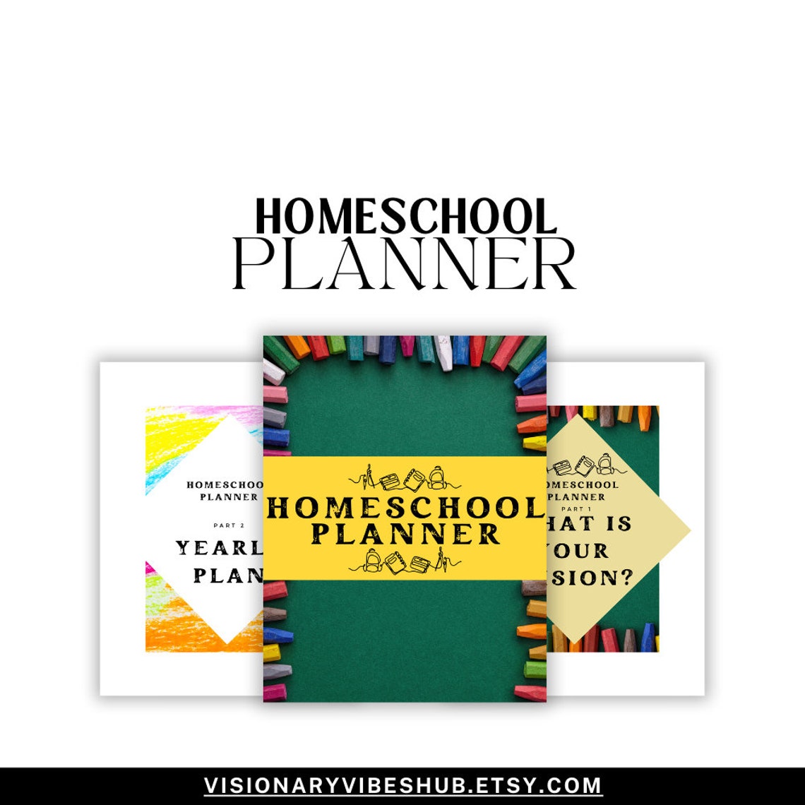 Homeschool Planner 2024-2025 Printable, 2024 2025 2026 Digital Planner ...