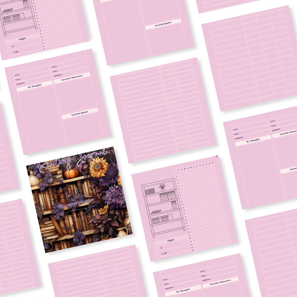 Digital Reading Journal, Digital Book Tracker for Goodnotes, iPad ...