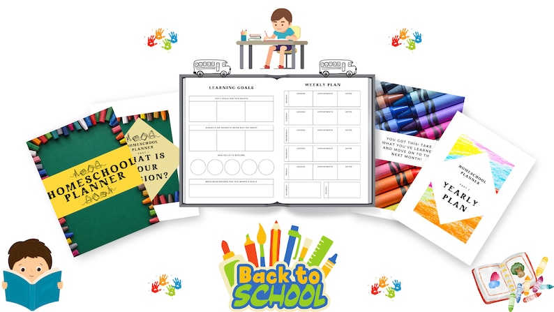 Homeschool Planner 2024-2025 Printable, 2024 2025 2026 Digital Planner ...