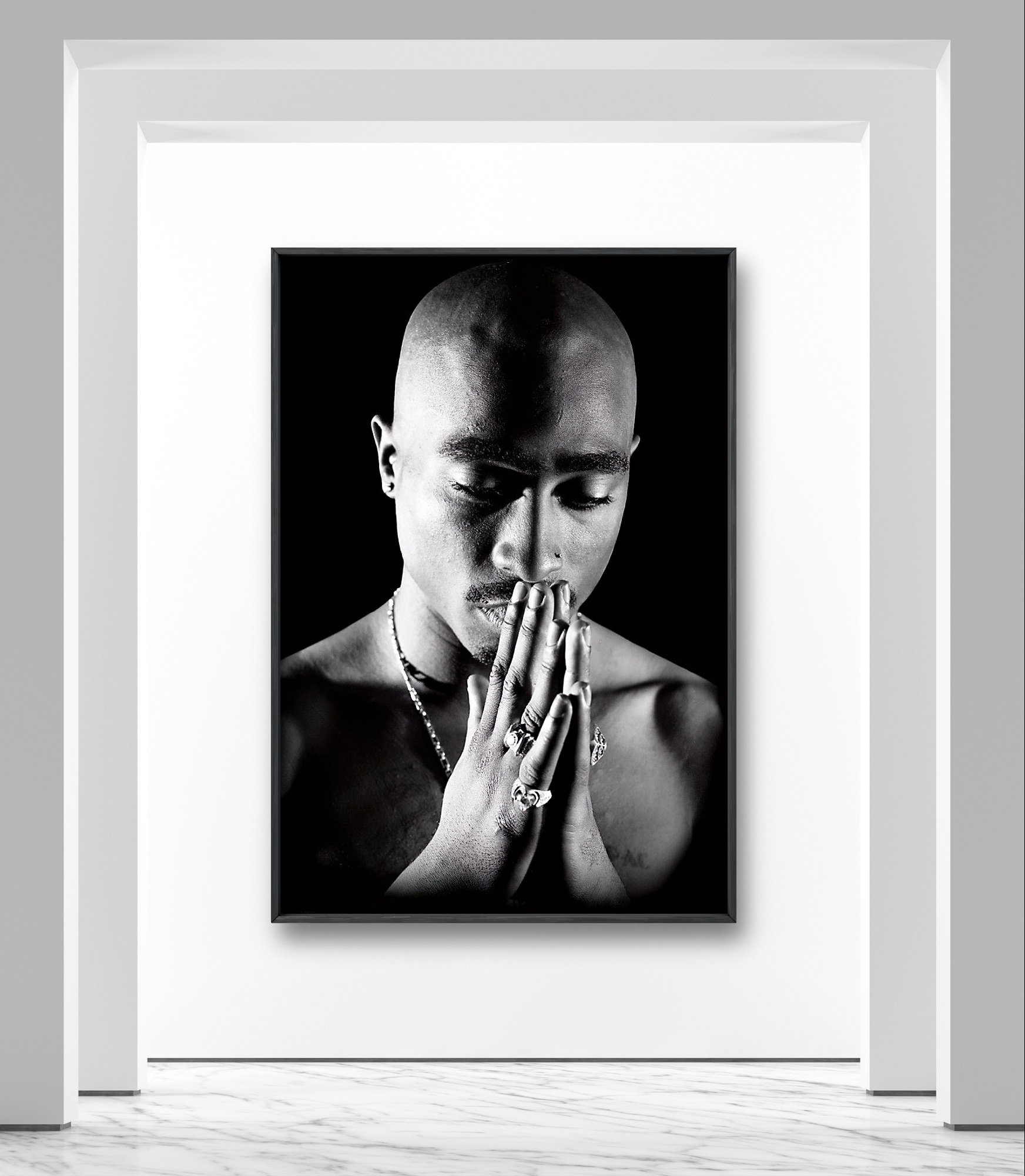Tupac Shakur Print, 2pac Poster, American Rapper, Rap Music Poster ...