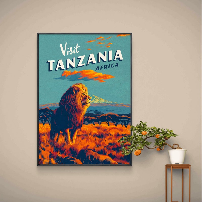 Vintage Tanzania Poster - Etsy