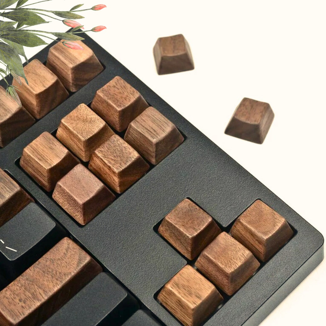 Wood Keycap for Mechanical Keyboard Solid Walnut Keycap Set - Etsy