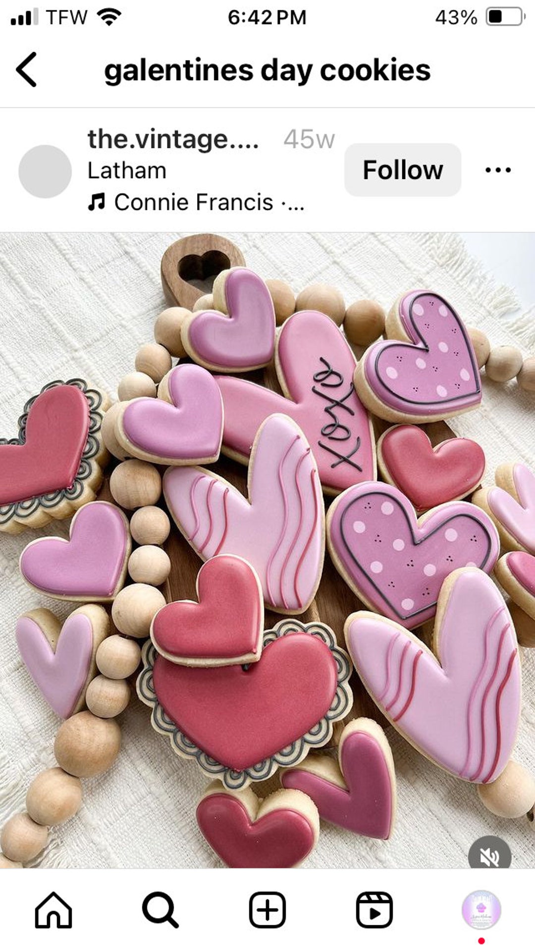 Valentines Day Heart Cookies One Dozen - Etsy
