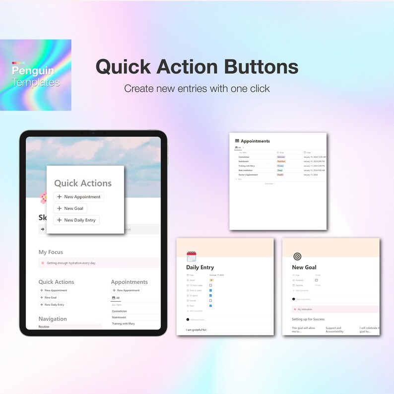 Notion Template: Aesthetic Skincare Tracker & Life Planner - Etsy
