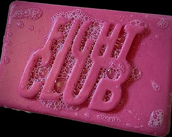 Fight Club Bar Soap Handmade Gift Soap Funny Homemade Pink Fight Club ...