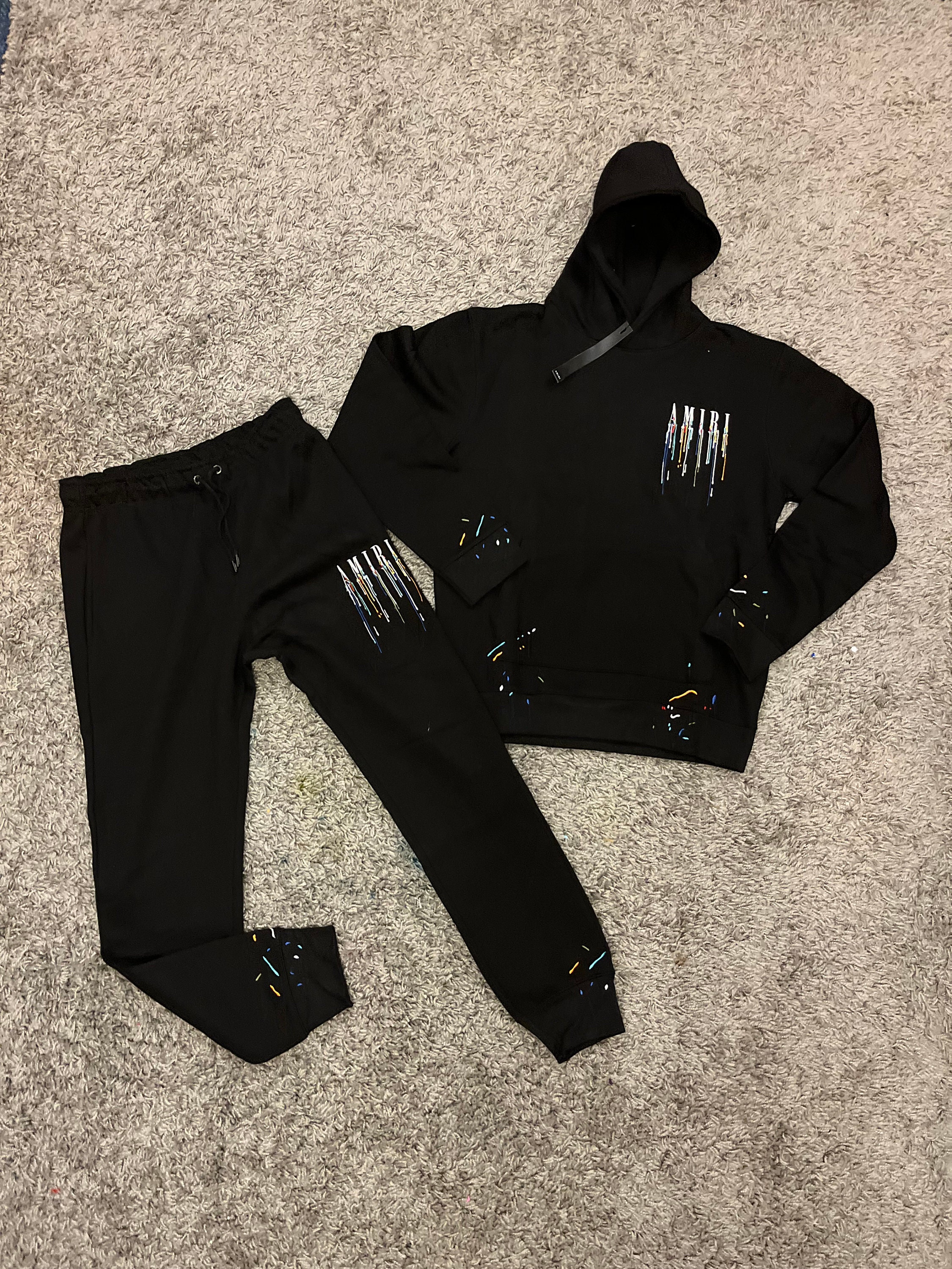 Amiri Paint Drip Tracksuit Brand New - Etsy