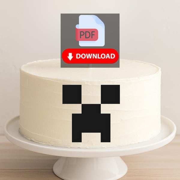 Creeper Cake Topper - Etsy UK