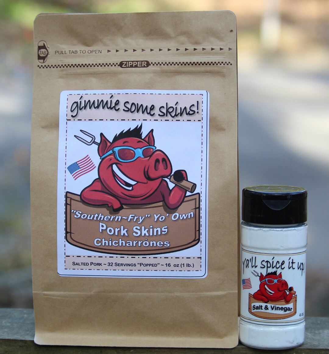 Pork Skins Dried Traditional Chicharrones Rinds Snack 1 Lb W/4 - Etsy