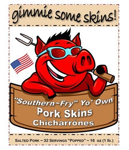 Pork Skins 2 Lbs You-fry Chicharrones Rinds Snack and Free Spice Sample ...