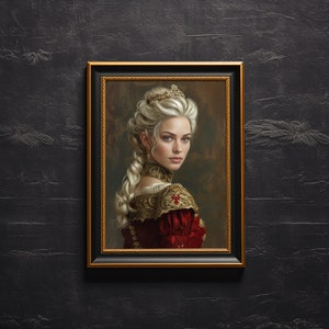 Custom Queen Royal Portrait From Photo, Renaissance Portrait, Custom ...