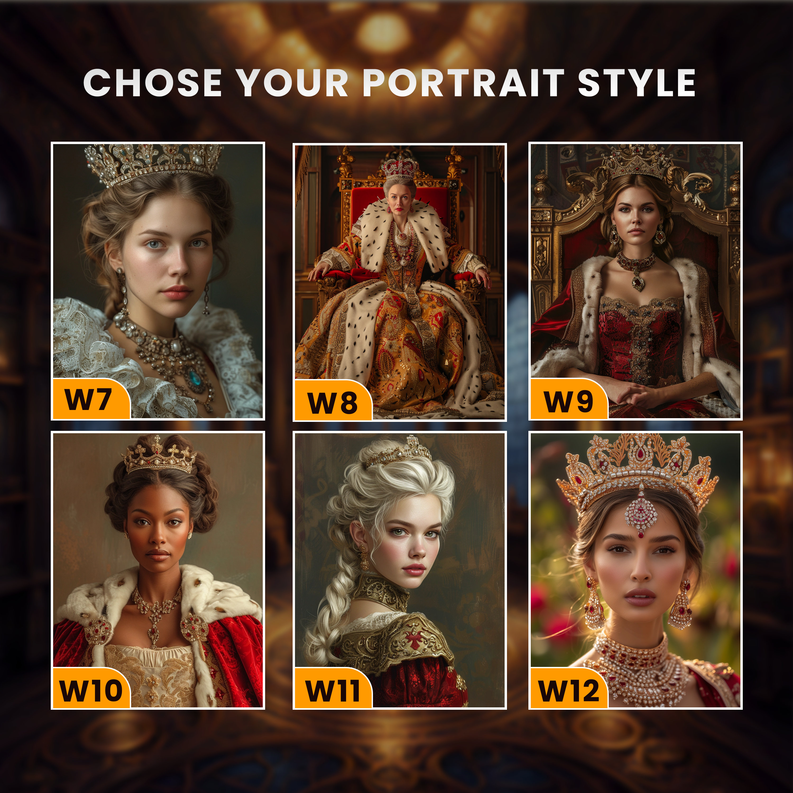 Custom Queen Royal Portrait From Photo, Renaissance Portrait, Custom ...