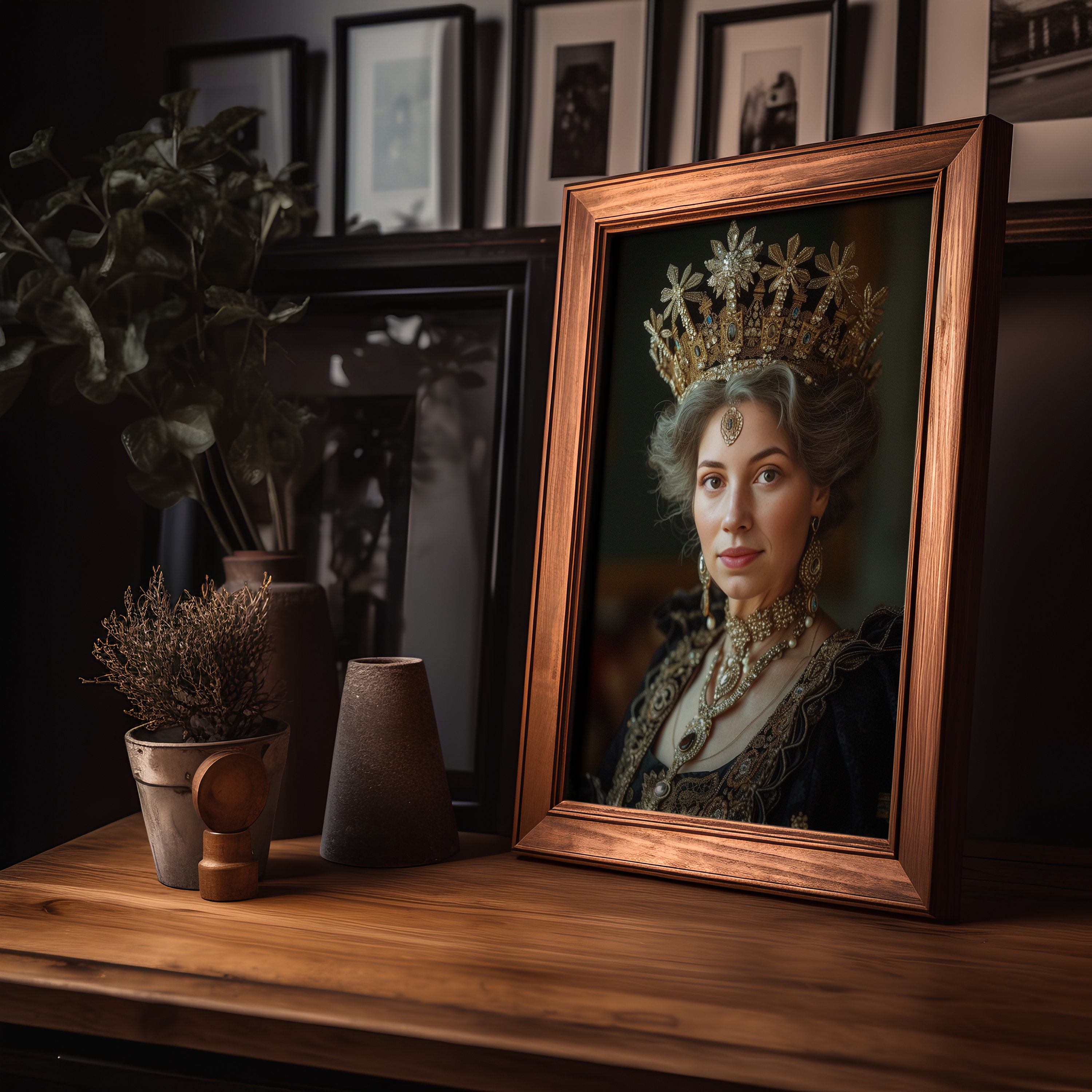 Custom Queen Portrait From Photo Historical Portrait Portrait Photo ...