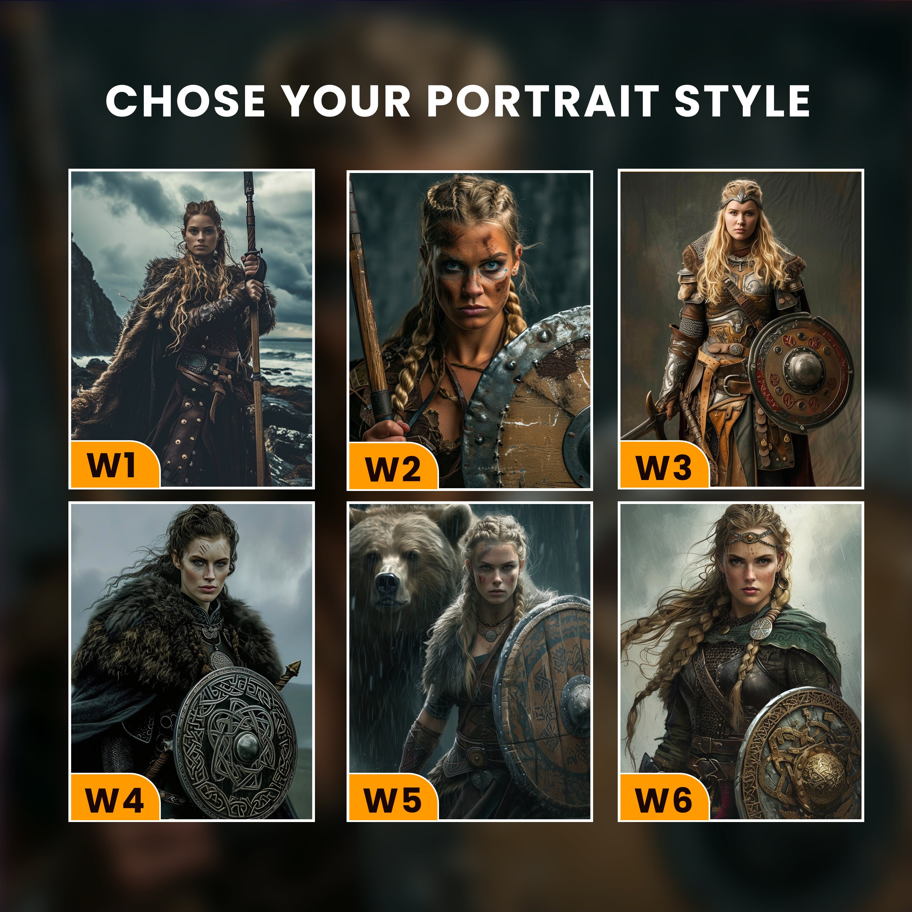 Custom Viking Woman Portrait | Personalized Renaissance Art (digital ...