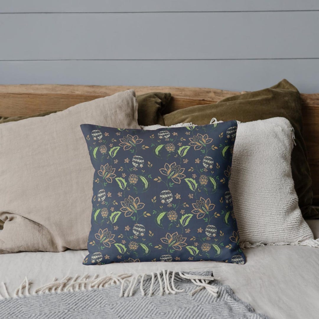 Sprout, Mughal Garden Screen Print Pillow - Etsy
