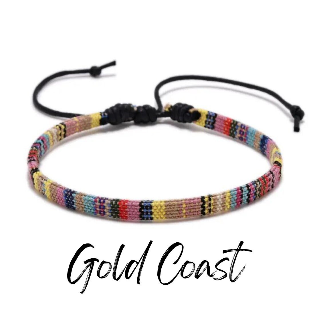 Surfer Bracelet Adjustable Multi-coloured Unisex Beach Apparel Surf ...