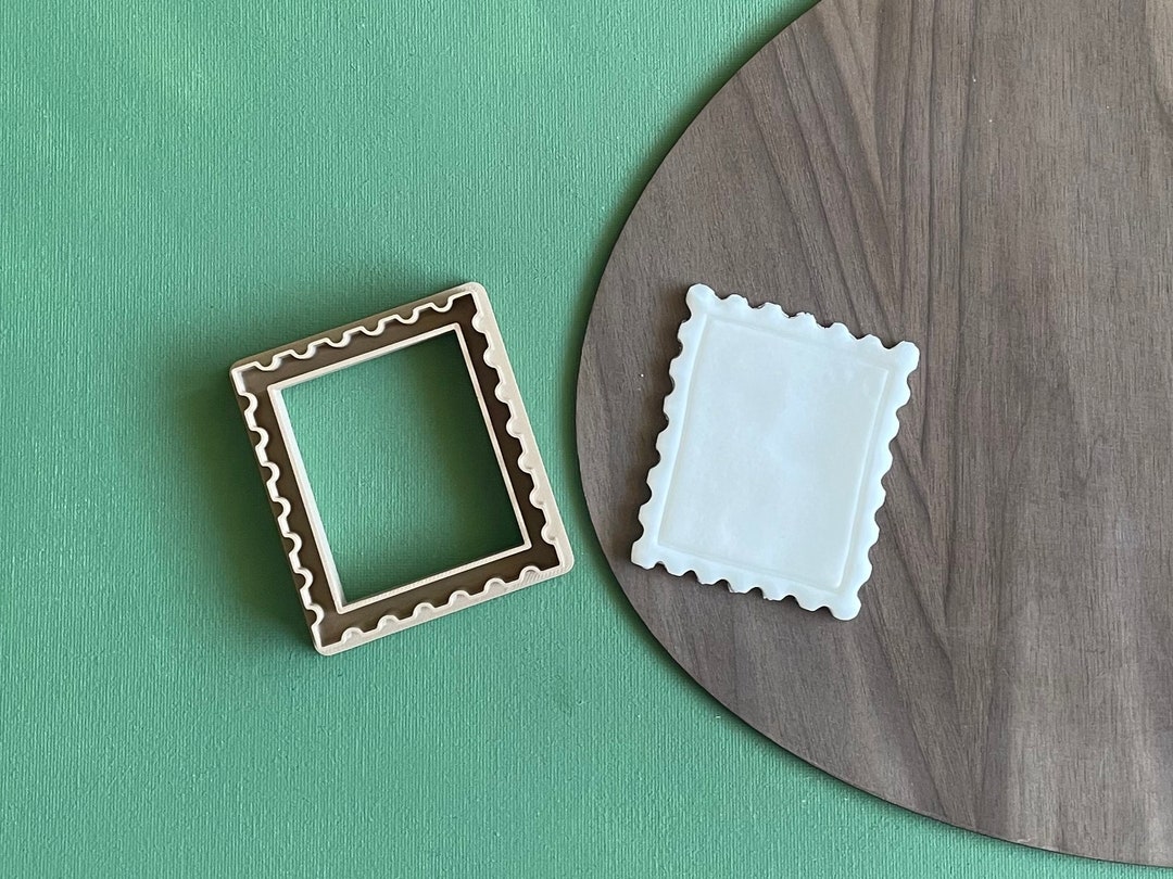 Postage Stamp Cookie Cutter, Small Rectangle, With Embossed Inner ...