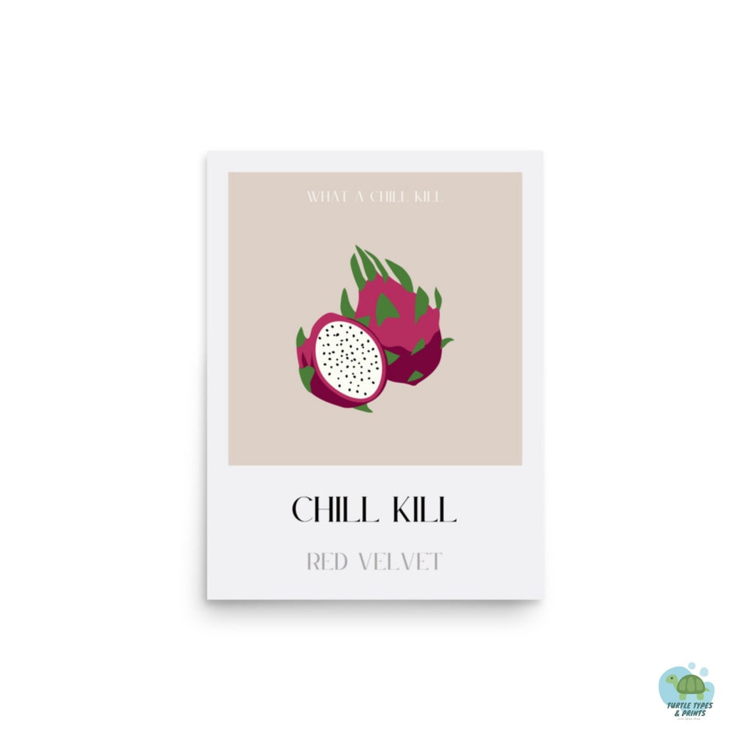 Aesthetic Kpop Wall Print Chill Kill Cute Red Velvet Poster to Brighten ...