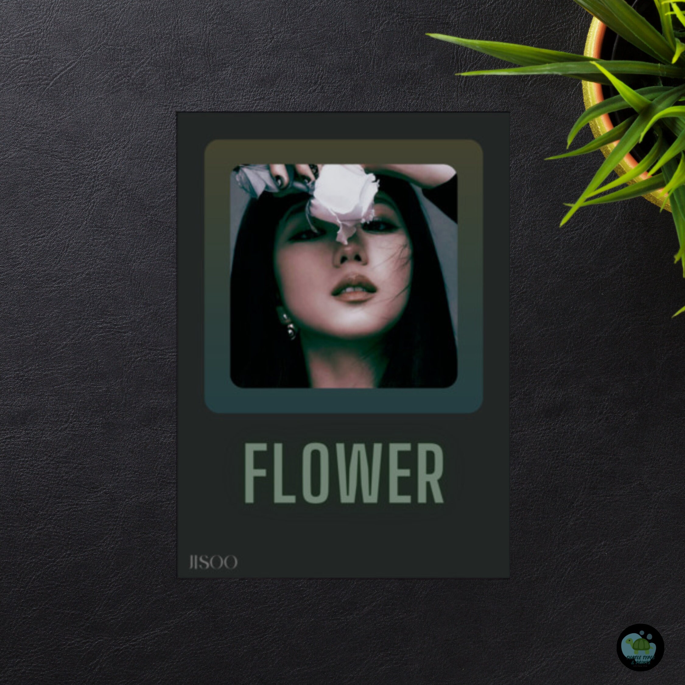 DIGITAL Aesthetic Kpop Wall Print Flower Jisoo of Blackpink Poster to ...