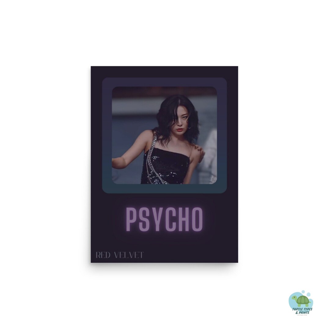 DIGITAL Aesthetic Kpop Wall Print Psycho Red Velvet Poster to Elevate ...