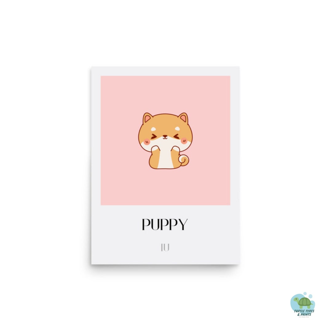 Aesthetic Kpop Wall Print Kawaii Iu Nickname Poster to Brighten Your ...