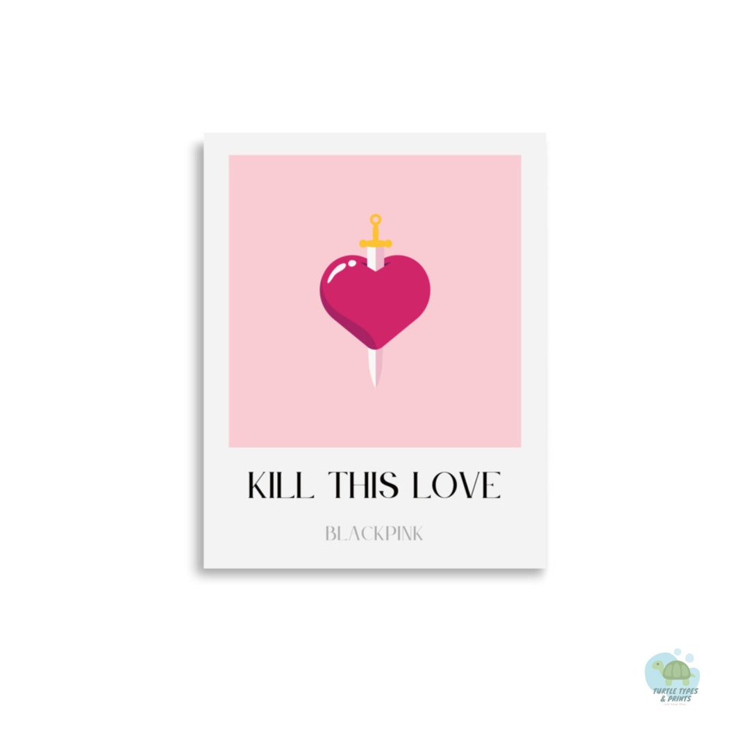 Aesthetic Kpop Wall Print Kill This Love Cute Blackpink Poster to ...