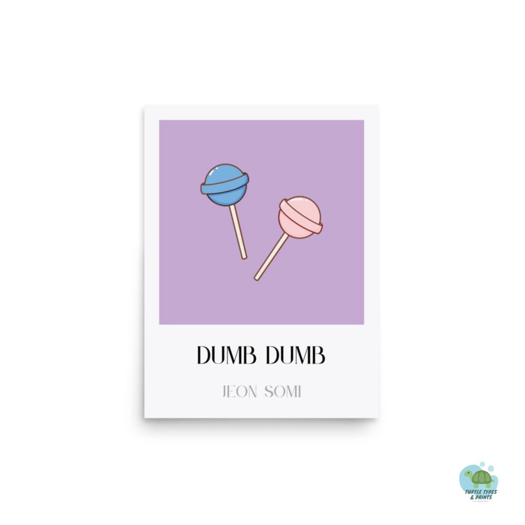 DIGITAL - Aesthetic Kpop Wall Print - Dumb Dumb - Cute Jeon Somi Poster ...