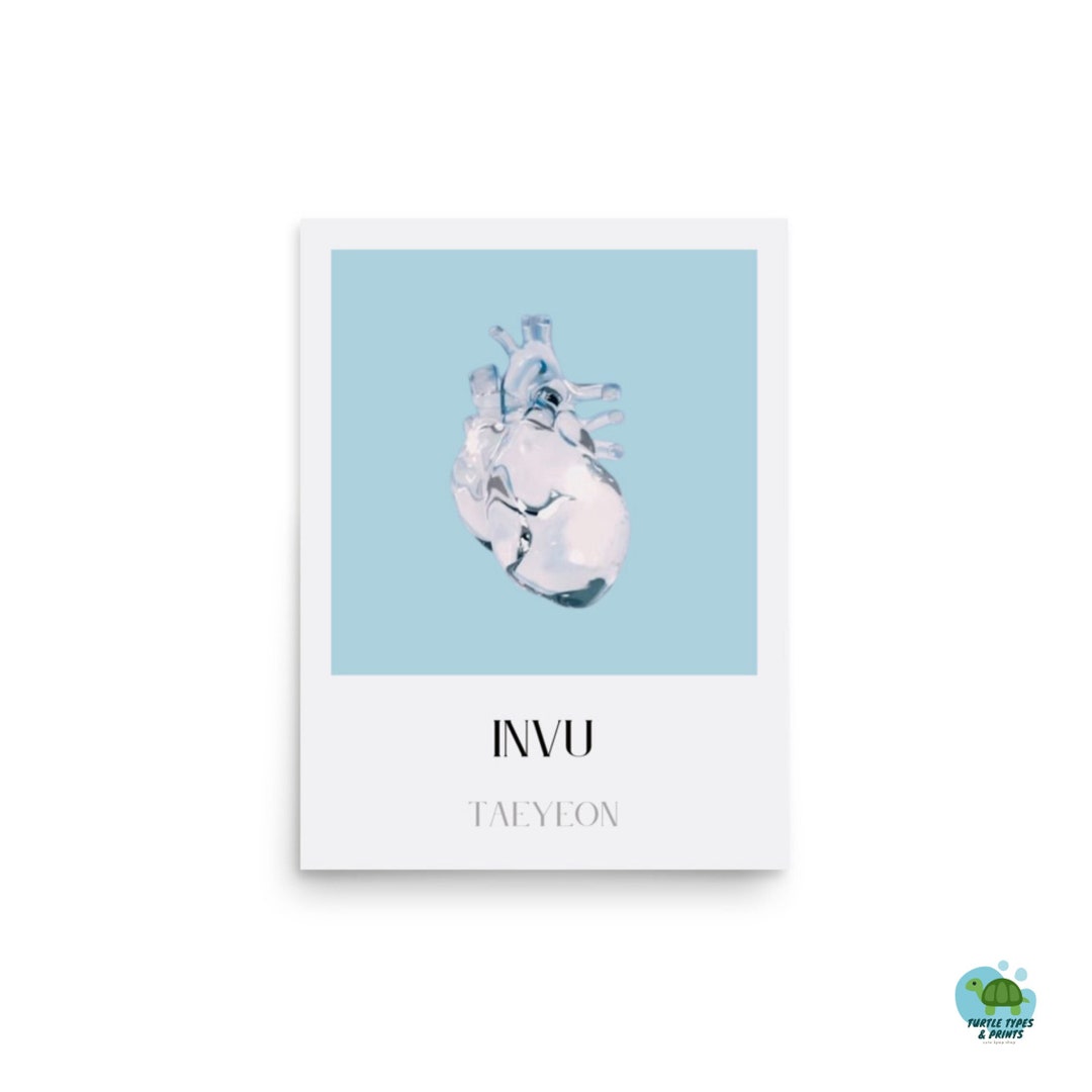 Aesthetic Kpop Wall Print Invu Minimalist Taeyeon Poster to Brighten ...