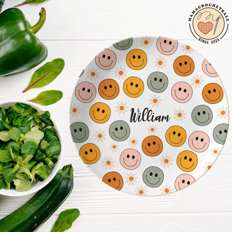 Personalized Plate Girl Emojis Birthday Plate Gift Platter Dinner ...