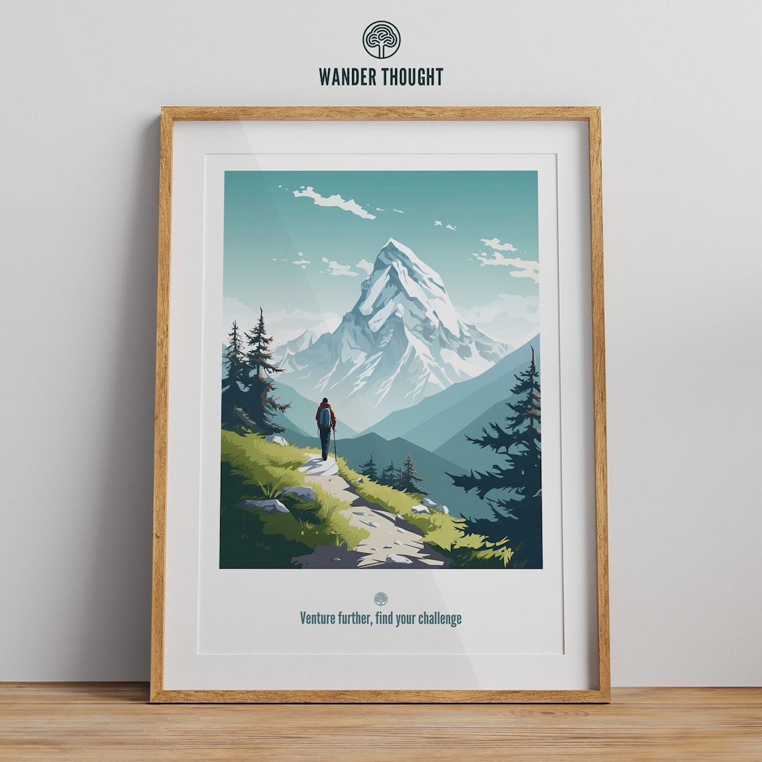 Mt Everest Motivational Wall Art Inspirational Wall Art Printable ...